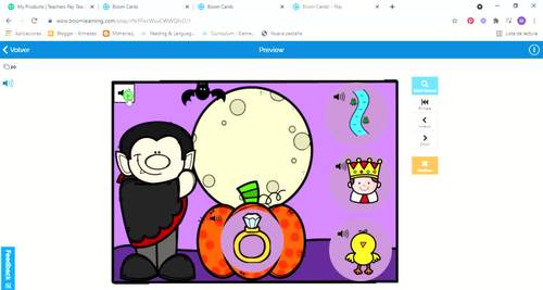 BOOM CARDS Halloween: RHYMING WORDS | Digital Game by Ms Herraiz