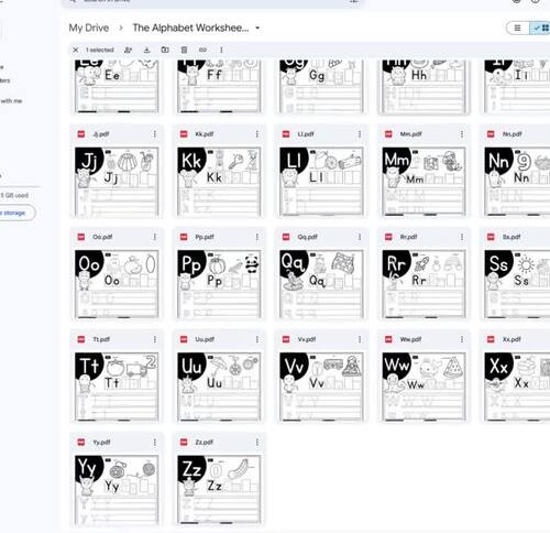 Letter of the Week - 13 Activities per letter - Worksheets and Printable