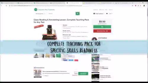 Reading Comprehension Toolkit Bundle Close Reading Annotating And Summarizing