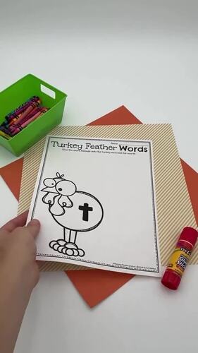 Turkey Phonics Science of Reading Activity by Planning Playtime | TPT