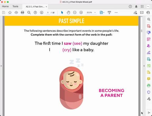 ESL Elementary Lesson: Practise Past Simple Statements & Questions