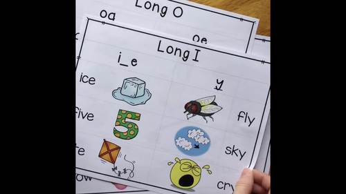Long Vowel Worksheets - Vowel Team Word Sorts Anchor Charts & Games ...