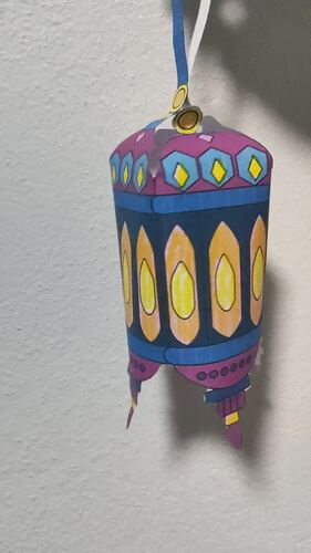 Ramadan kids craft printable mobile art masjid kaba Islamic Muslims ...