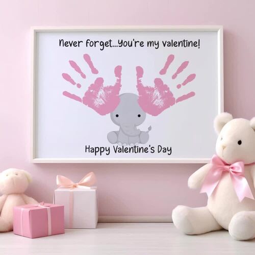 Valentine's Day Handprint Craft | Valentine's Day Art DIY Craft ...