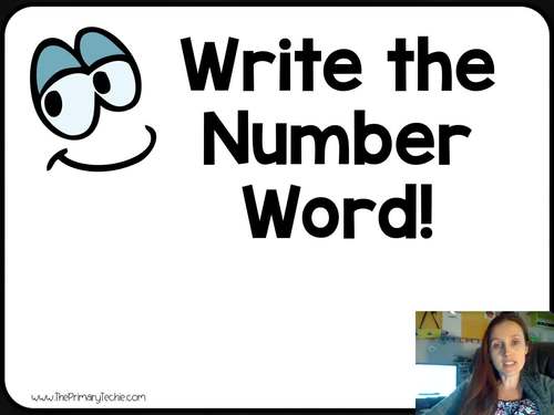7 Minute Whiteboard Videos - Number Words to 10 by The Primary Techie