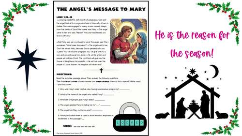 Christmas Nativity Escape Room |Bible Story for Christian & Catholic ...