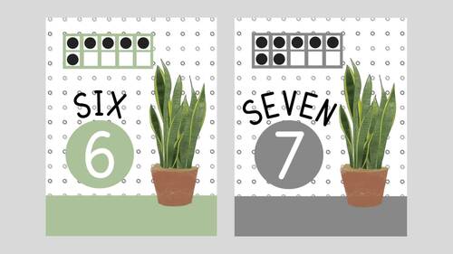 Number Posters| Plant Life Number Posters | Plant Classroom | TPT