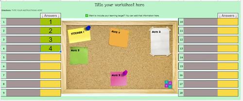 Positive Message Board Reveal - 18 Question Template by PAME Resources