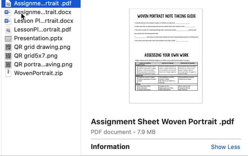 Abstract Art Lesson Plan. Cubist Style Woven Portrait Mixed Media Project