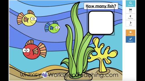 Boom Cards Math Count To 25 Fish Digital Task Cards Distance Learning