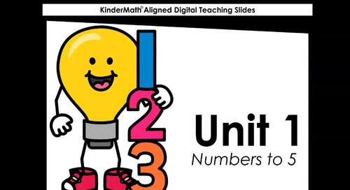 KinderMath® DIGITAL UNIT 1: NUMBERS 0-5 Teaching Slides Kindergarten Math