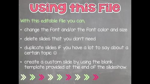 Apple and Chalkboard Back to School PowerPoint | TPT