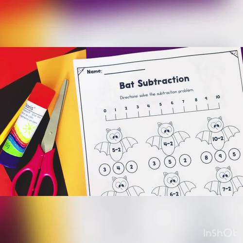 Halloween Math Worksheets for Kindergarten by Language Adventurist