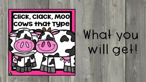 Click Clack Moo Cows That Type Book Companion by Robin Wilson First ...