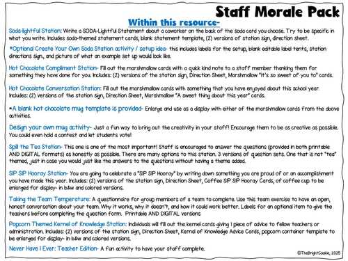 Staff Morale Activities: Coffee, Soda, Tea, Popcorn Themes, Hot ...