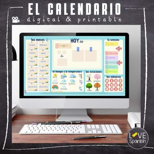 EL CALENDARIO DIGITAL - SPANISH DIGITAL MORNING CALENDAR 2025 | TPT