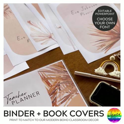 BOHO OASIS Binder + Book Covers Pack by you clever monkey | TpT