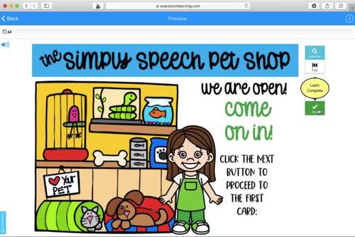 Pet Shop Articulation Boom Cards for Speech Therapy | TPT