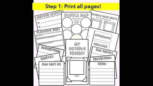 Animal Reports | Lapbook | Animal Research Project | Informational Writing