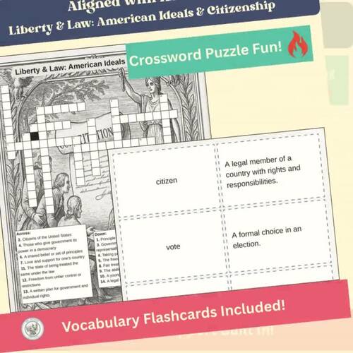 HSS 5.7.5 Puzzle Pack- American Creed & Constitution 5th Grade Civics ...