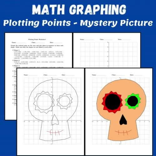Day of the Dead Día de los Muertos Coordinates Graphing Coloring ...
