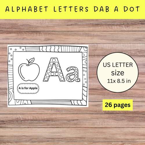 Dab A Dot Alphabet Activity Pack: Learn Letters with Fun! by AwesomeEdu