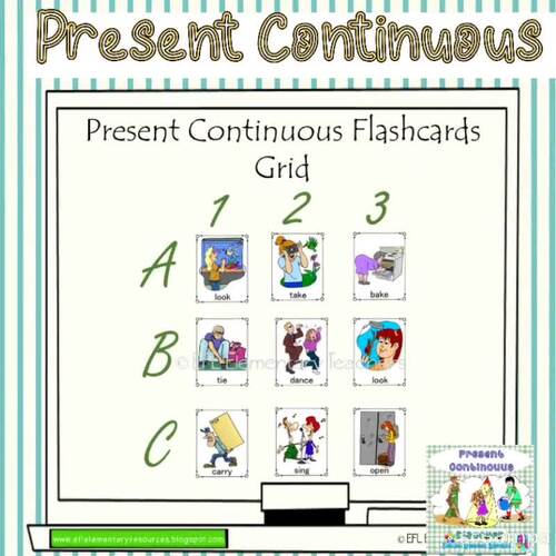 Present Continuous for Elementary ESL-Discover | TPT