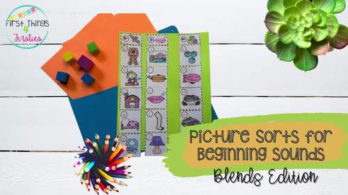 Phoneme Blending Activities | S Blends by First Things 4 Firsties