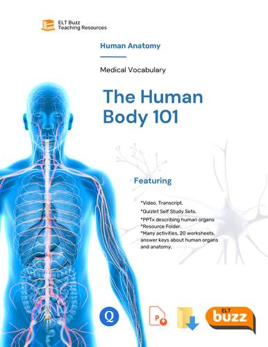 Human Organs. PPTx. Vocabulary. Medicine. Science. Health. Video. Bundle.