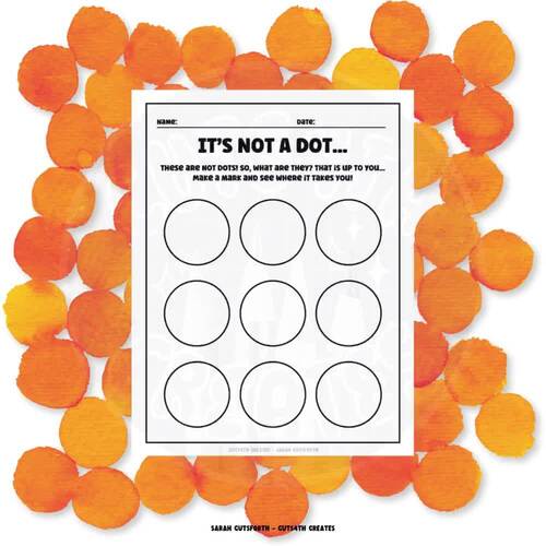 Dot Day Creativity Growth Mindset Activity Exercise Coloring Make Your ...