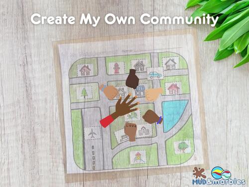 Community Map Making Printable Activity Kindergarten by MUD&marbles