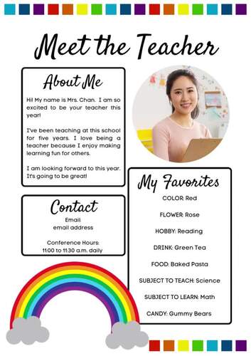 {EDITABLE} Meet the Teacher Templates,22 Page, Back to School Meet the ...