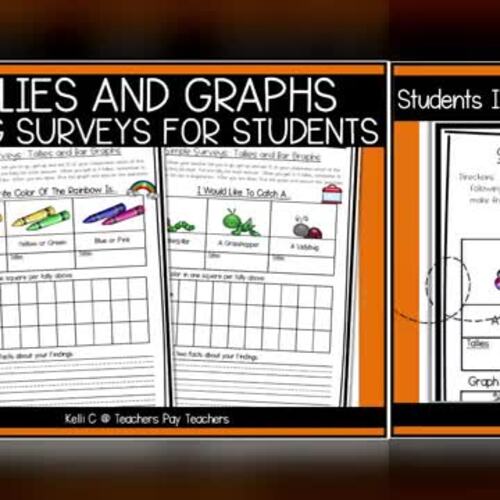 Student Surveys to Practice Tally Marks Bar Graphs and True Statements ...