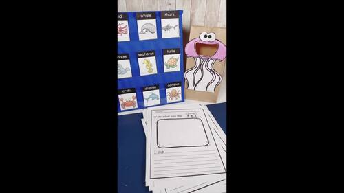 1st Grade Ocean Animals Writing Center by Teaching Firsties with Mrs Hull
