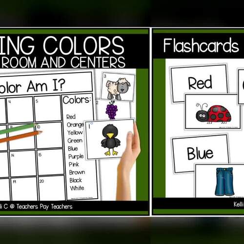 Learning Colors Activities for Literacy Stations Graphing and Matching ...