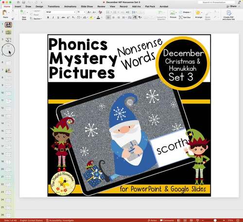UFLI aligned Christmas Hanukkah Phonics Mystery Pictures - Nonsense ...