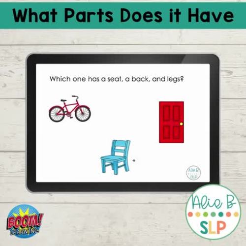 What Parts Does It Have BOOM Cards™ | Features & Attributes Speech ...