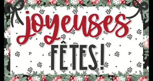 French Daily Slides | December Christmas Theme by Parfaitement Parnell