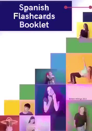 Spanish Flashcards Booklet-Basic Vocabulary by Learn Spanish with Miriam