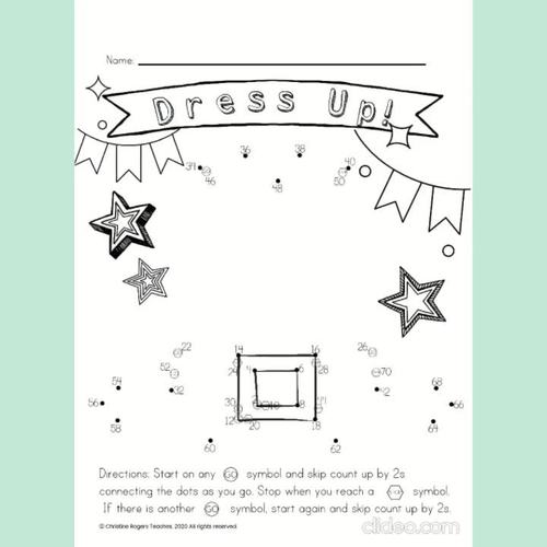 Dollar Deal Thanksgiving Math Connect the Dots Skip Counting 1st 2nd