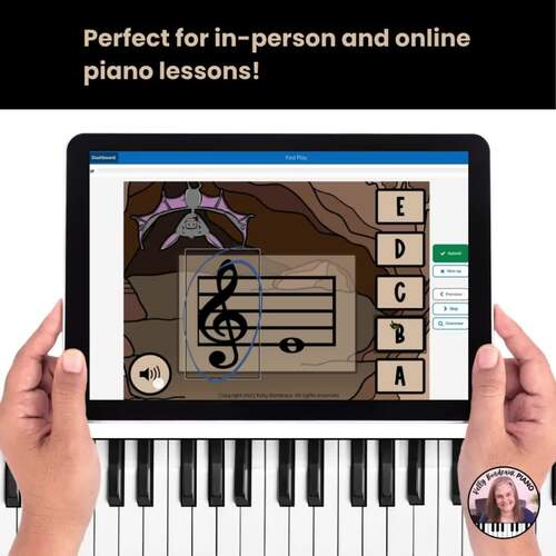 Middle Note Names on the Staff BOOM™ Cards Digital Flashcards Activity ...