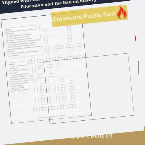 Northwest Ordinance: Education & Anti-Slavery • Puzzle Pack — HSS 8.9.3