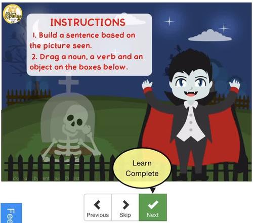 Halloween Build a Sentence by Teacher Kimmy | Teachers Pay Teachers