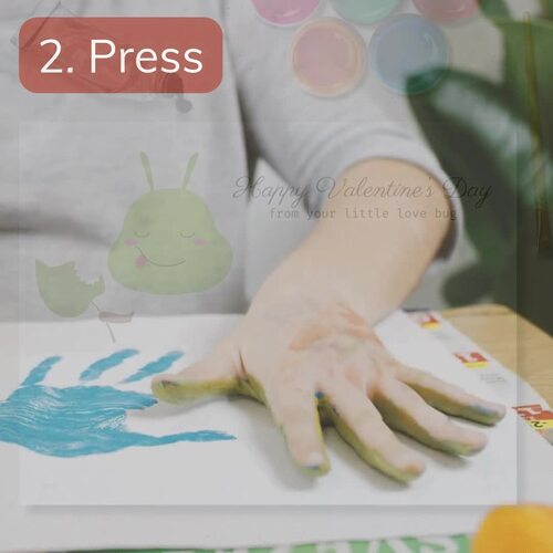 Valentines Day Handprint Love Bug Craft, Very Hungry Caterpillar ...