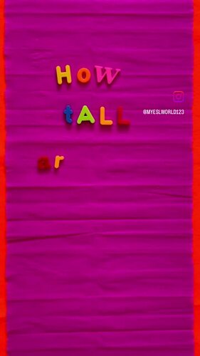 HOW TALL ARE YOU? (Hands-on ESL lesson for kids) by My Esl World 123