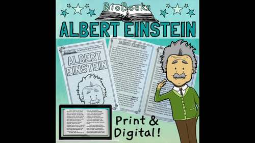 Albert Einstein Biography Reading Passage Activity Booklet PRINT and ...
