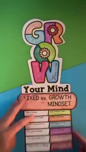 Back to school craft. Growth Mindset Activities. Grow your mind by revidevi
