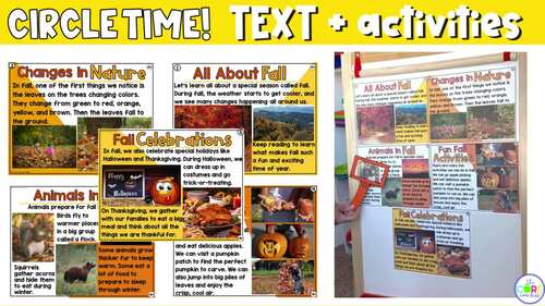 Fall Circle Time Preschool, Fall Songs & Poems, Scavenger Hunt Circle ...