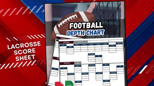 Football Depth Chart Excel Template | Editable Roster & Lineup Sheet ...