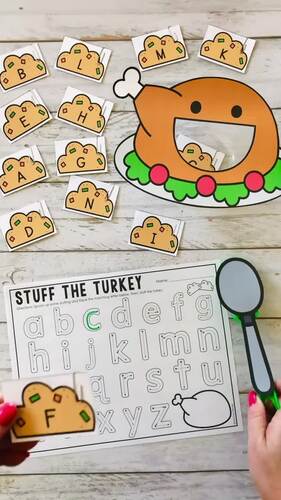 Matching and Tracing Uppercase and Lowercase Letters - Feed the Activities